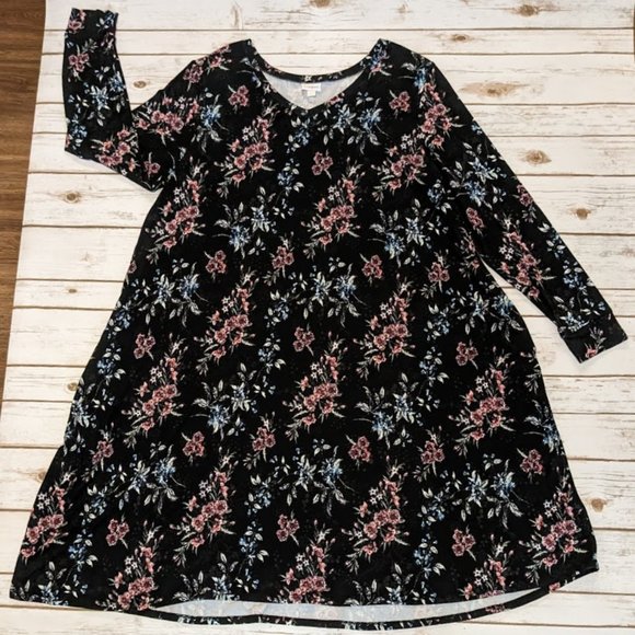 LuLaRoe | Dresses | Emily Long Sleeve Swing Dress | Poshmark